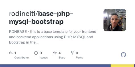Github Rodineitibase Php Mysql Bootstrap Rdnbase This Is A Base