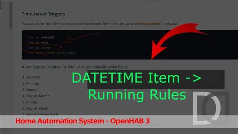 Openhab 3 Rules Triggers By Datetime Item Home Automation System