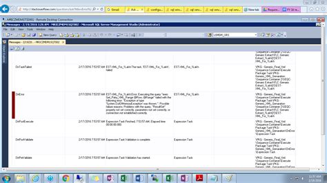 Sql Server Error While Running Execute Package Task Which Call 3