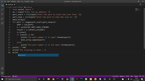 Creating A Tcp Port Scanner Using Python Part 12 Youtube