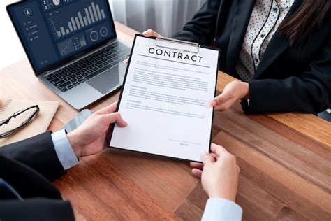 Premium Photo Businessman Review Agreement Document Before Signing