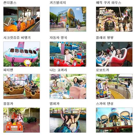에버랜드 놀이기구 종류