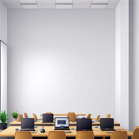 Premium Photo 3d Animated Minimalist Modern Simple Classroom Cartoon