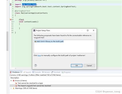 The Import Orgjunittest Cannot Be Resolved Csdn博客