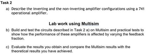 Solved A Describe The Inverting And The Non Inverting Chegg
