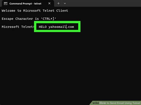 How To Send Email Using Telnet 8 Steps With Pictures Wikihow