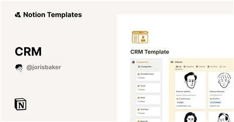 Crm Template Notion Marketplace