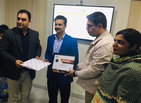 Receiving Certificate As Best Incharge From Cmo And Head Sales