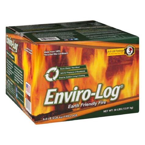 Enviro Log 5 Lb Earth Friendly Fire Logs 6 Pack 1000562 The Home Depot