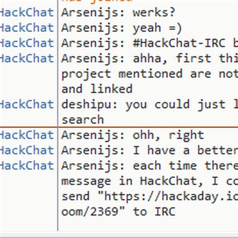 Hackchat Irc Bridge Hackaday Io