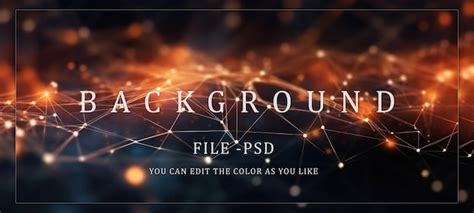 Abstract Network Connection Visualization Premium Ai Generated Psd