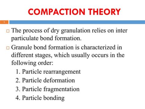 Particle Granulation 2 Compaction Theorypdf Chemistry Science