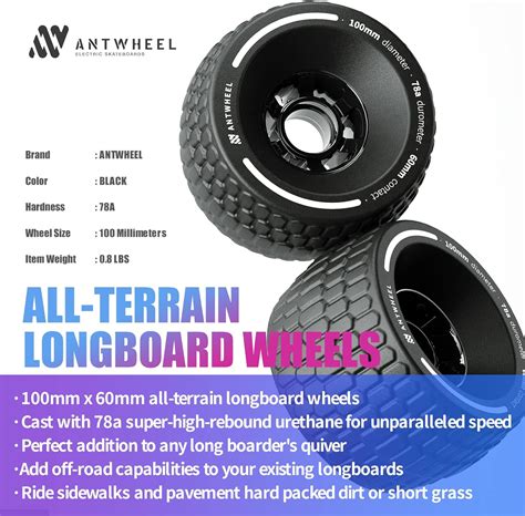 All Terrain Longboard Wheels 100mm Electric Skateboard Wheels 78a High
