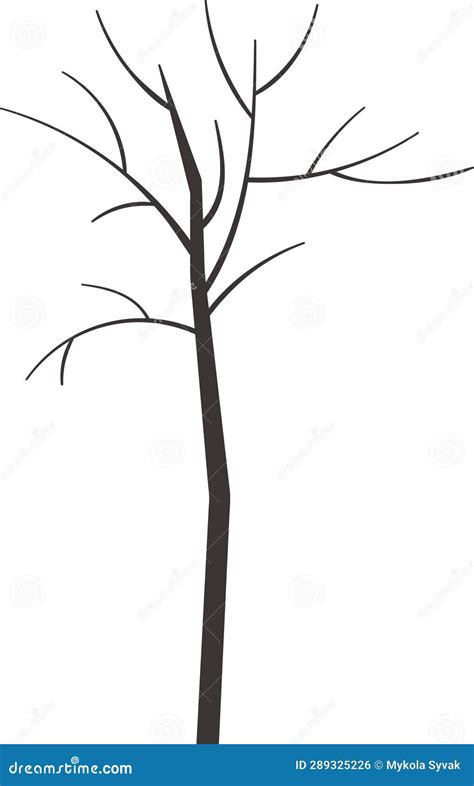 Tree Trunk Silhouette Stock Vector Illustration Of Plant