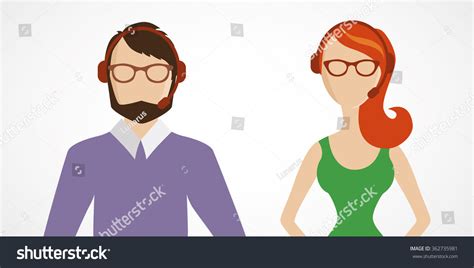 Vector Call Center Support Male Female เวกเตอร์สต็อก ปลอดค่าลิขสิทธิ์ 362735981 Shutterstock