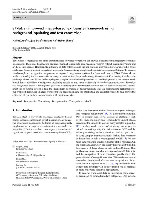 Pdf Mathrm T2net An Improved Image Based Text Transfer Framework