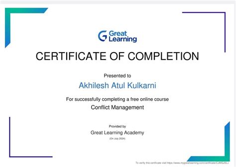 Akhilesh Kulkarni On Linkedin Greatlearningacademy Greatlearning Glacertificate Mba Hr…