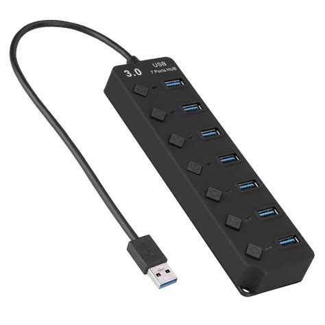 Riohave Usb Hub 30 High Speed 47 Port Hub Splitter With Onoff Power