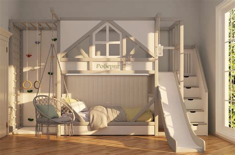 Детские двухъярусные кровати уют и радость в комнате