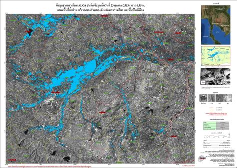 Flood Inundation Map Using Alospalsar Imagery By Gistda Blue Area Download Scientific Diagram