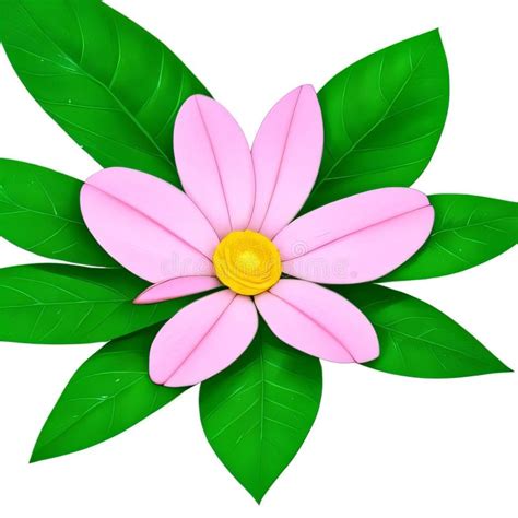 Illustration Of Pink And White Flowers Pink And White Background Stock