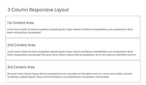 Stunning Three Column Layout