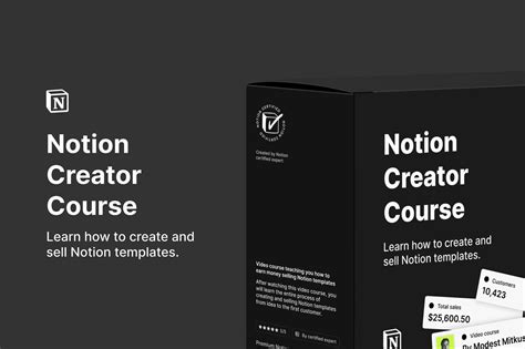 Notion Template Creator Course Framework For Selling Templates