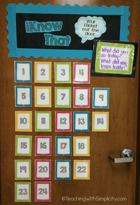 An Itheme Exit Board Teaching Third Grade Classroom Fun Creative