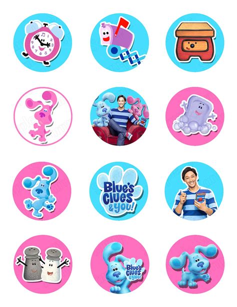 Blues Clues Edible Cupcake Toppers Edible Cake Topper Corp