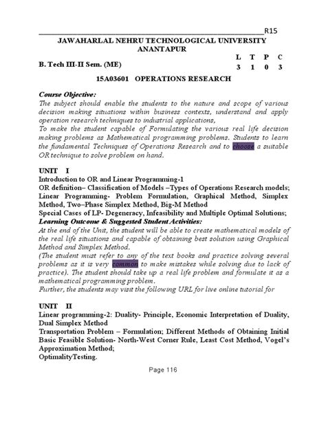 Jntua Btech3 2 Mech R15 Syllabus Pdf Finite Element Method