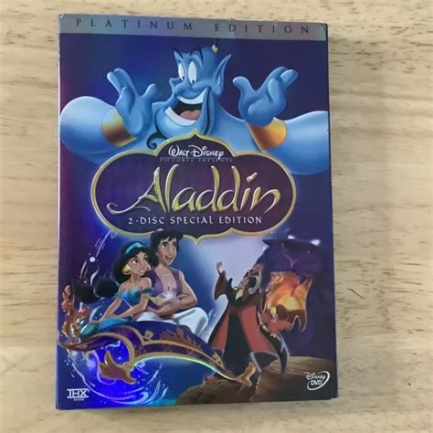 Disney Dvd Lot Of 3 Aladdin Platinum Edition 2 Disc Freaky Friday Tinker Bell £1044