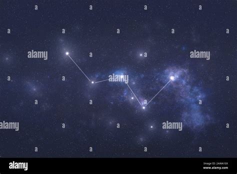 Cassiopeia Constellation Stars In Outer Space Cassiopeia Constellation