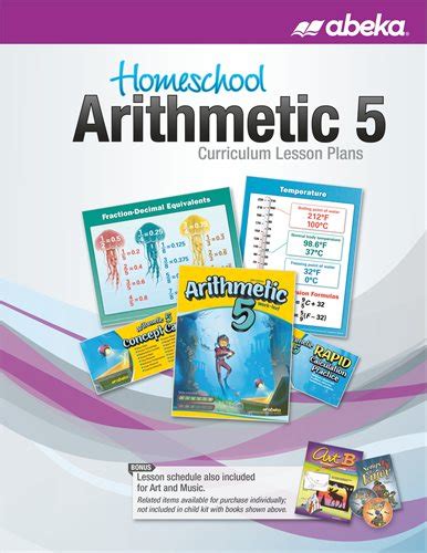 Abeka Product Information Homeschool Arithmetic 5 Curriculum Lesson
