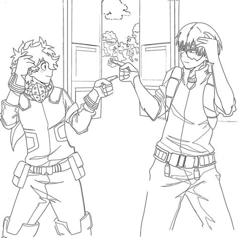 Shoto Todoroki Coloring Pages Coloringlib Shoto Todoroki Coloring Pages Coloringlib