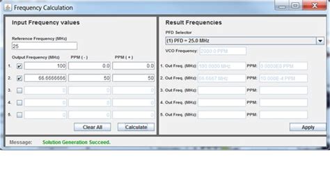 Cdce62005 Outputting 66667mhz From 25mhz Xtal Input As On The C6678 Evm Design Clock