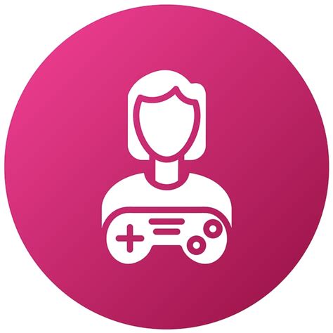 Premium Vector Vector Design Game Tester Female Icon Style