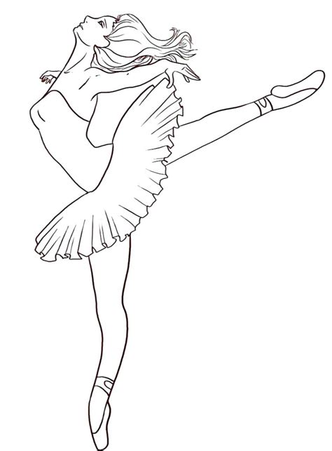 Coloring Pages Of Ballet Dancers At Free Printable