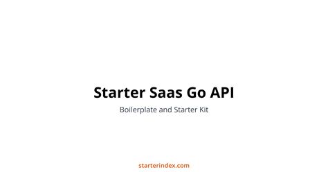 Starter Saas Go Api Starter Index