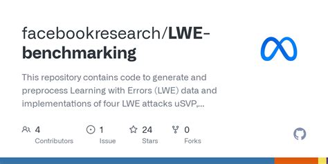 Github Facebookresearchlwe Benchmarking This Repository Contains Code To Generate And