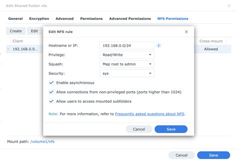 Linux Nfs Mount From Synology Nas Gives Permission Denied Unix