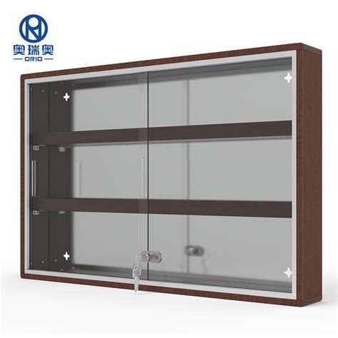 Wall Mounted Lockable Display Cabinets Keway Glass Display Case
