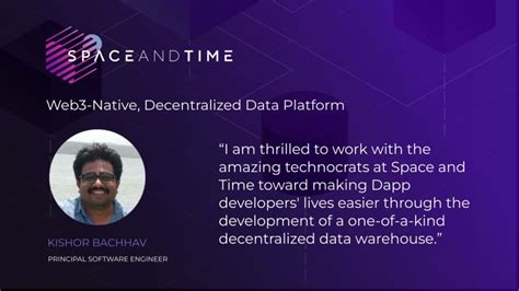 Space And Time On Linkedin Today Were Featuring Kishor Bachhav Kishor Is An Accomplished