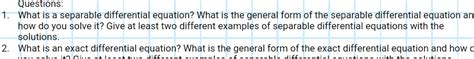 Solved Explain How To Solve Questions What Is A Separable