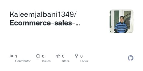 GitHub Kaleemjalbani Ecommerce Sales Dashboard