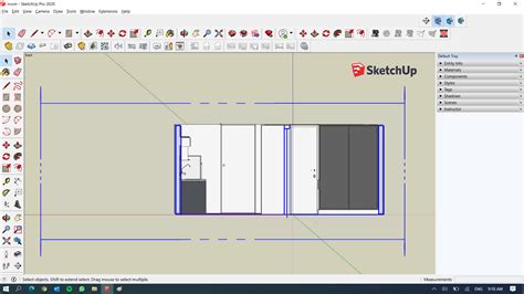 Cara Pengaturan Angle Pada Ruangan Sempit Di Sketchup