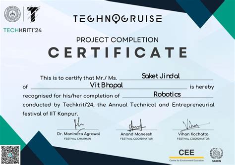 Saket Jindal On Linkedin Technocruise Robotics Artificialintelligence Techriti Iitkanpur