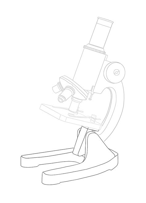 How To Draw A Microscope Step By Step