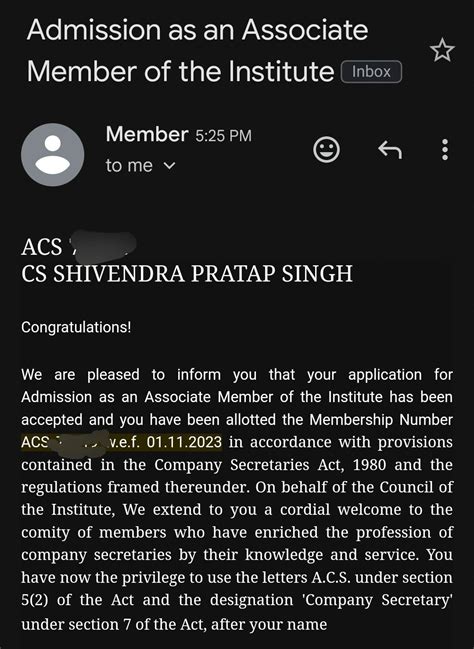 Cs Shivendra Pratap Singh On Linkedin Officially A Cs That Too On My Fathers Birthday From