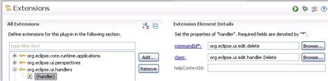 Eclipse Rcp Commands
