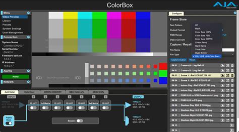 ColorBox From AJA With LUT Color Transforms